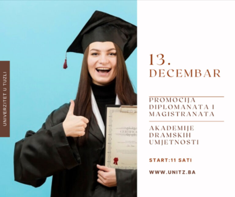 45 GODINA UNIVERZITETA U TUZLI - Promocija diplomanata i magistranata Akademije dramskih ...